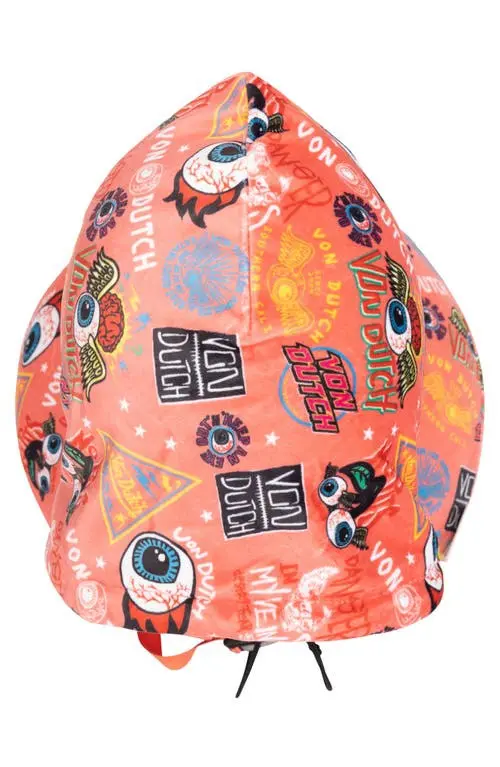 VON DUTCH Jax Hooded Travel Neck Pillow - Pink