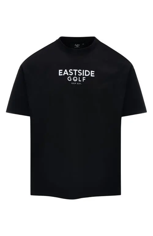EASTSIDE GOLF Ace Embroidered T-shirt - Black