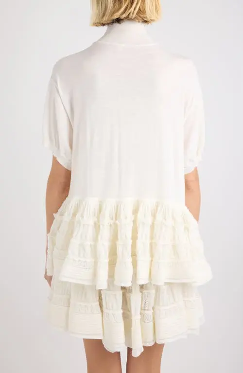 Alaïa Wool Blend Crinoline Sweater