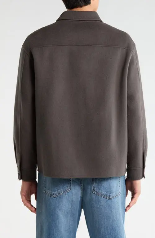 FRAME Double Face Wool Shirt Jacket - Grey
