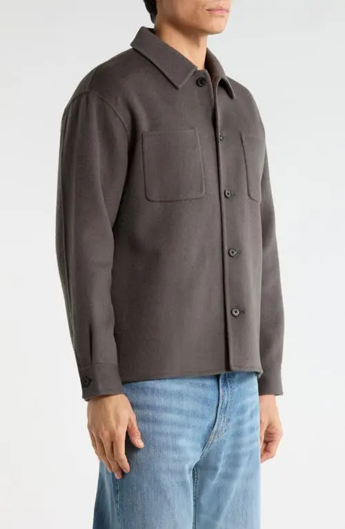 FRAME Double Face Wool Shirt Jacket - Grey