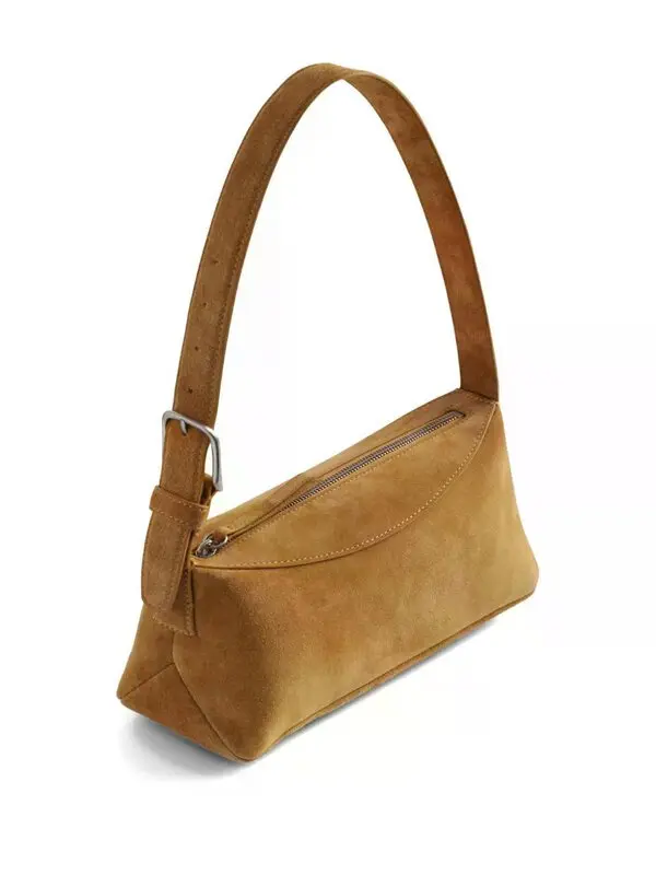 YU MEI Bobby Suede Shoulder Bag - Brown