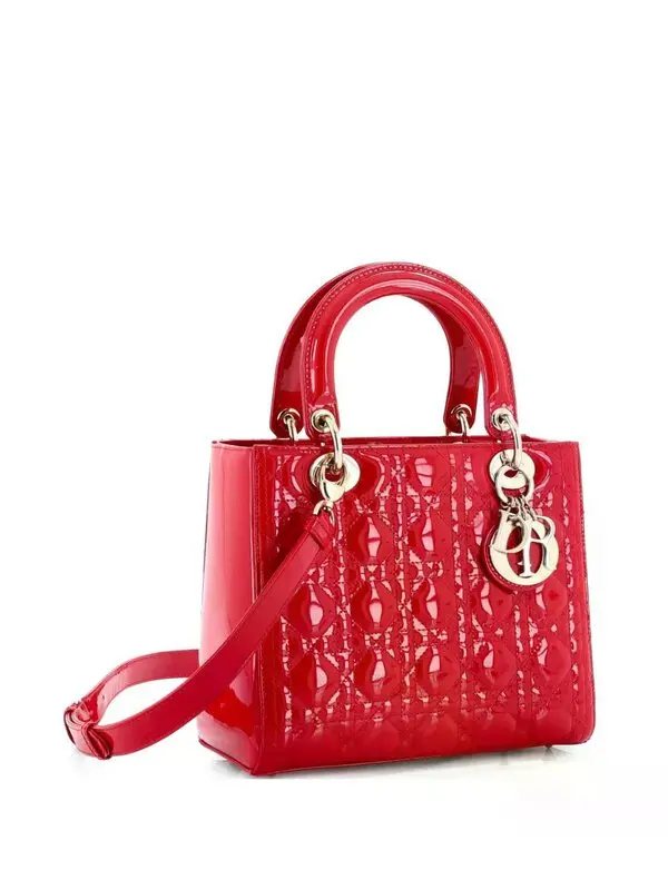Dior Lady Medium Satchel - Red