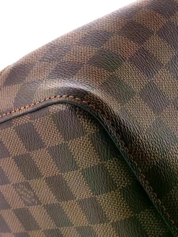 LOUIS VUITTON Néonoé Mm Bucket Bag Damier With Leather - Brown