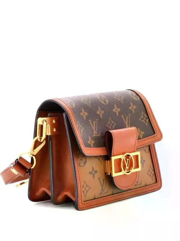 LOUIS VUITTON Dauphine Reverse Monogram Mini Crossbody Bag - Brown