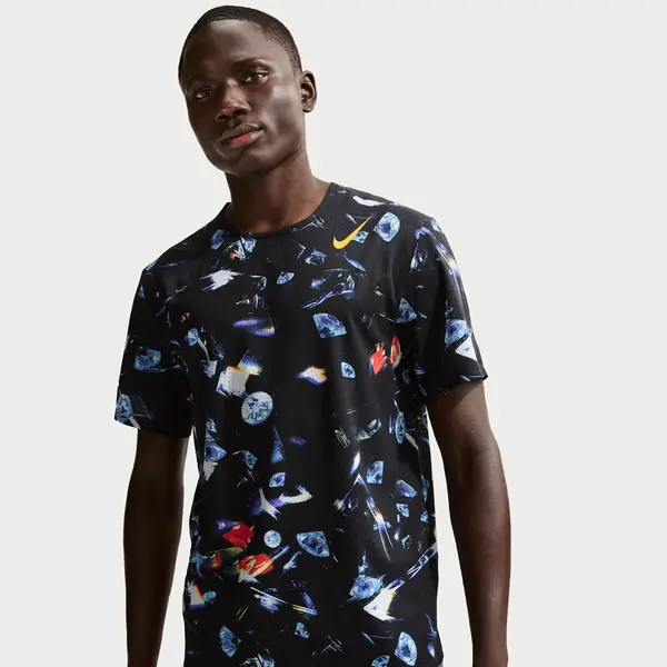 Nike Aeroswift Glam Dri-fit Adv Short-sleeve Running Top - Black