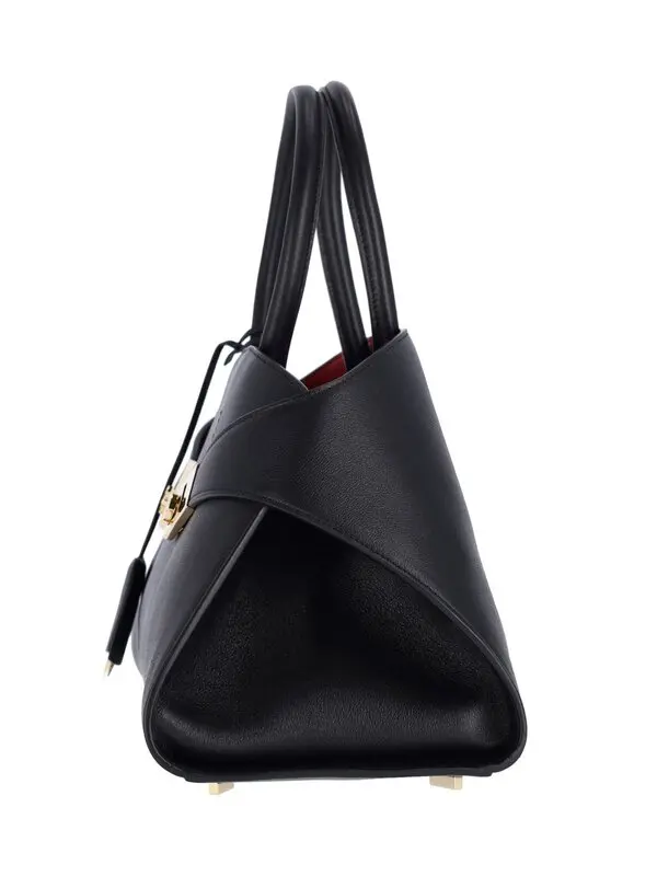 FERRAGAMO Hug Handbag - Black