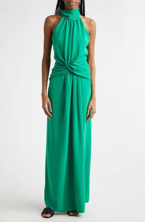 Johanna Ortiz Excepcionalidad Crepe Maxi Dress - Emerald