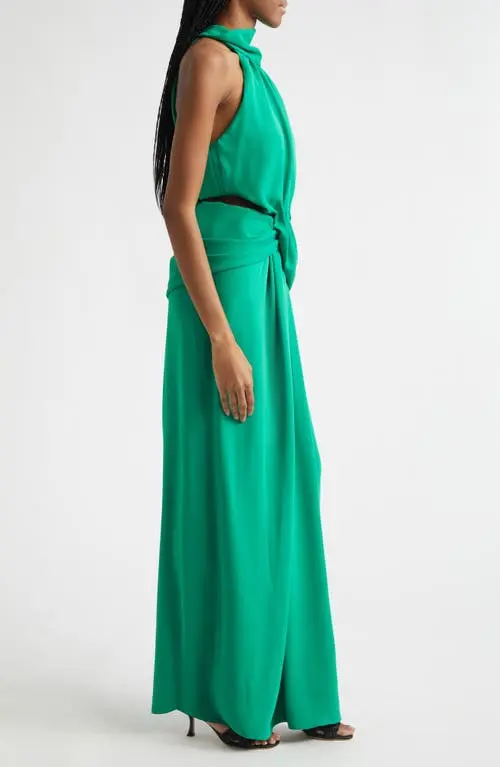 Johanna Ortiz Excepcionalidad Crepe Maxi Dress - Emerald