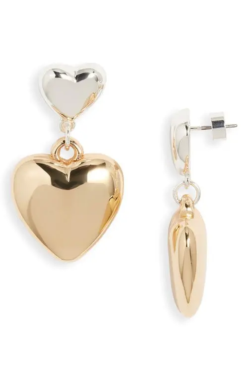 Nordstrom Puffy Heart Drop Earrings - Silverold