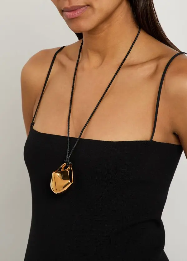 Khaite Lotus Medium 19kt -plated Pendant Necklace - Gold