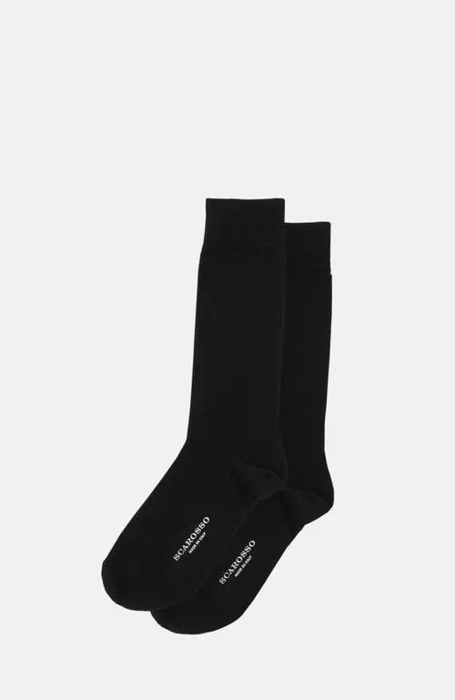 SCAROSSO Colocott Socks - Black - Cotton