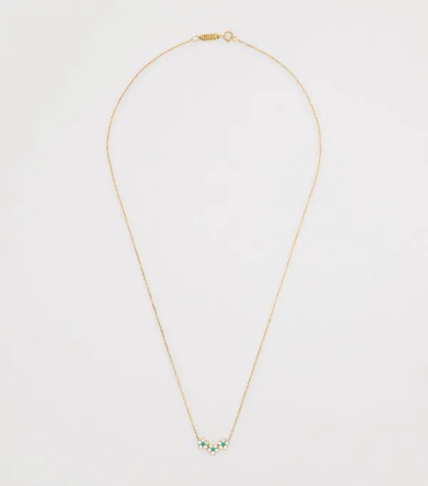 JENNIFER MEYER Mini Flower Pendant Necklace