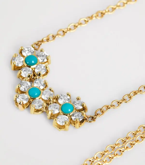 JENNIFER MEYER Mini Flower Pendant Necklace