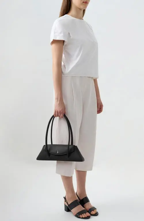 BEHNO Diana Leather Shoulder Bag - Black