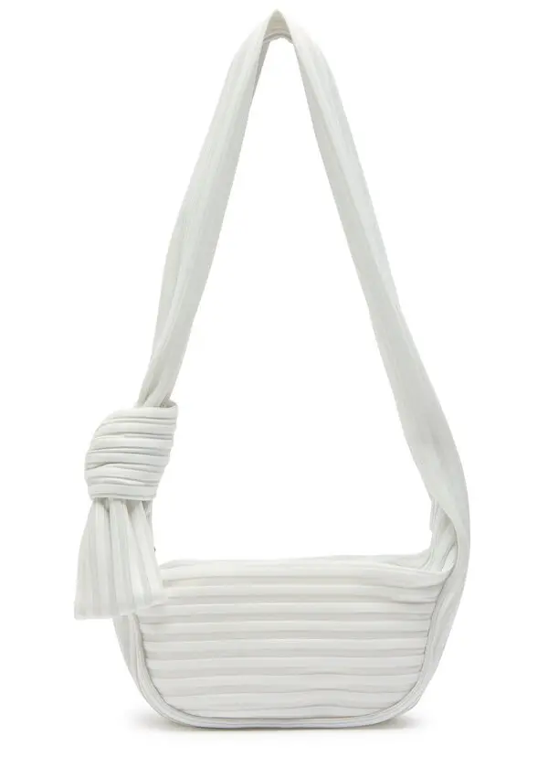 Issey Miyake Linear 58 Striped Mesh Bag