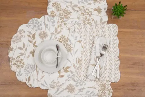 C&F HOME Carmella Fields 100% Cotton Quilted Single Cloth Napkin
