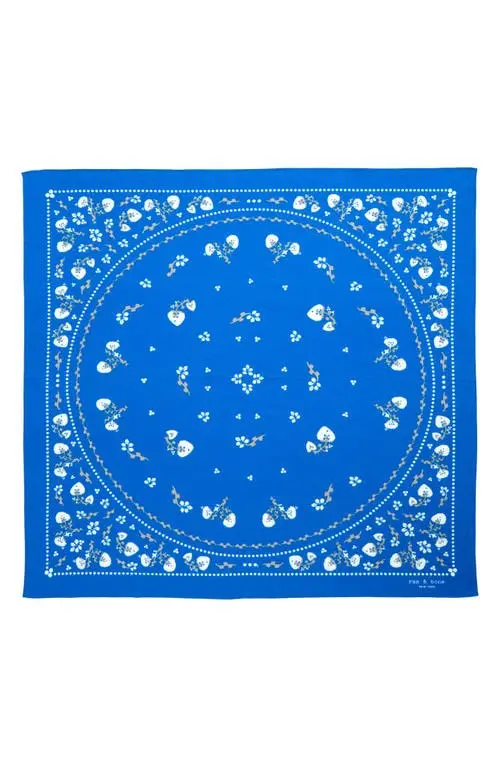 Rag & Bone Floral Western Bandana - Blue Floral