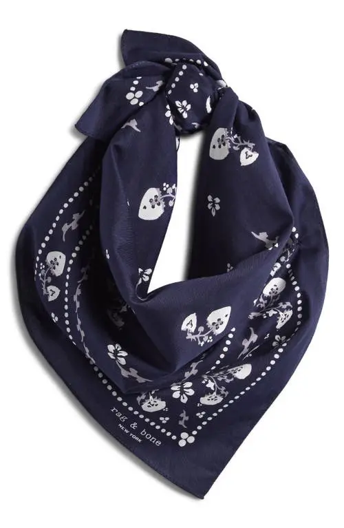 Rag & Bone Floral Western Bandana - Nvyfl