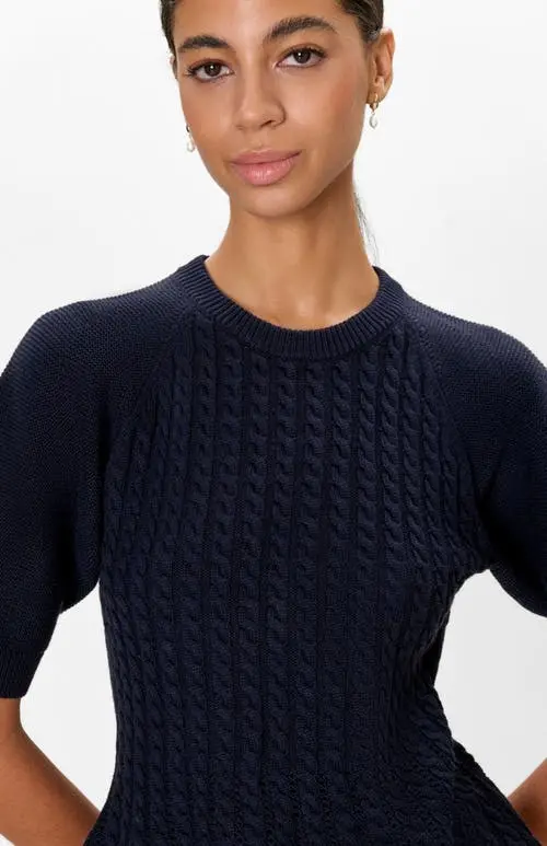 Rebecca Taylor Ella Knit Sweater - Navy