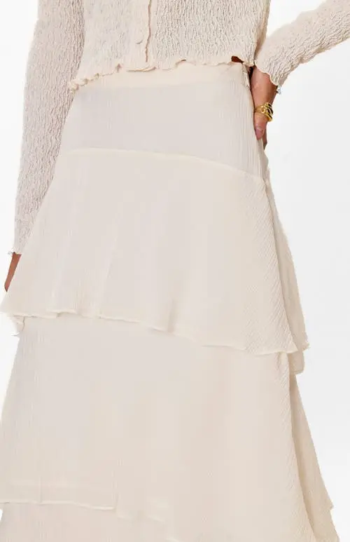 Rebecca Taylor Skye Tiered Midi Skirt