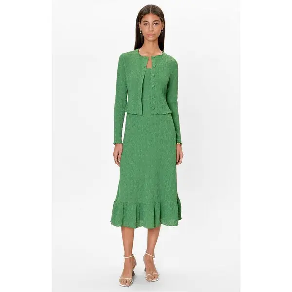 Rebecca Taylor Taryn Knit Cardigan - Forest Green