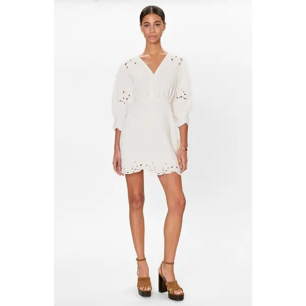Rebecca Taylor Rachelle Button Front Mini Dress