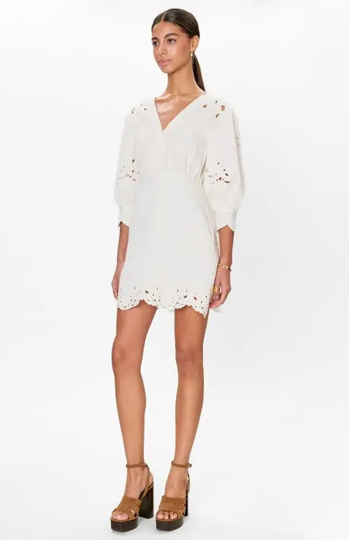 Rebecca Taylor Rachelle Button Front Mini Dress