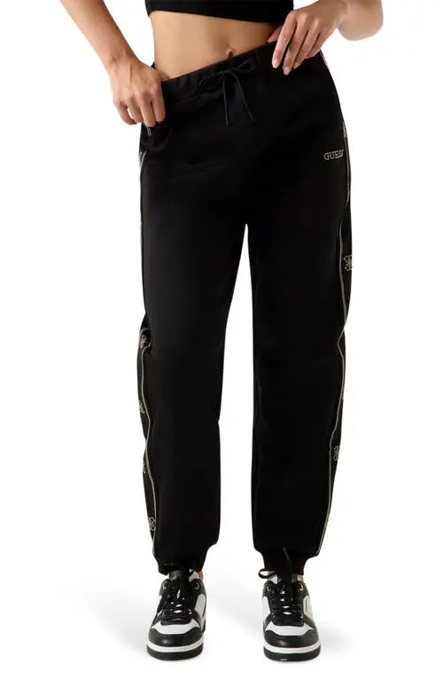 Guess Octavia Rhinestone Joggers - Black