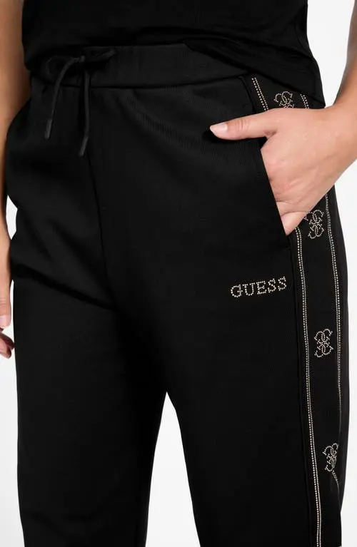 Guess Octavia Rhinestone Joggers - Black