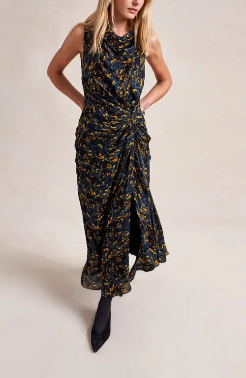 LA LIGNE Michaela Printed Silk Dress