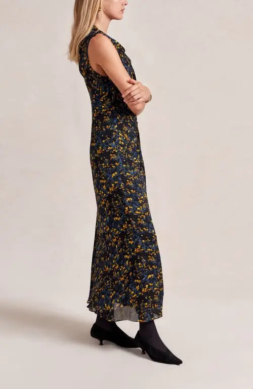 LA LIGNE Michaela Printed Silk Dress