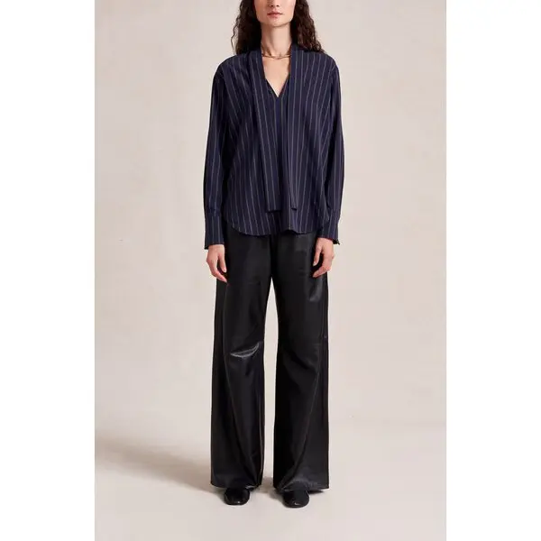 LA LIGNE Pinstripe Roman Shirt