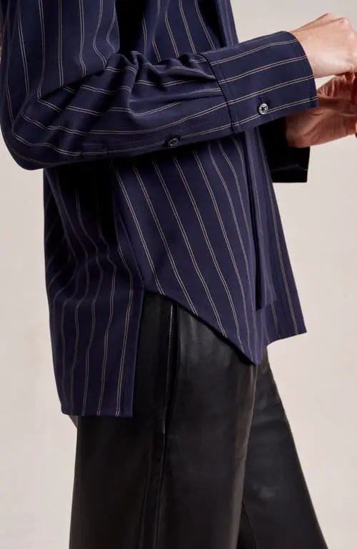 LA LIGNE Pinstripe Roman Shirt