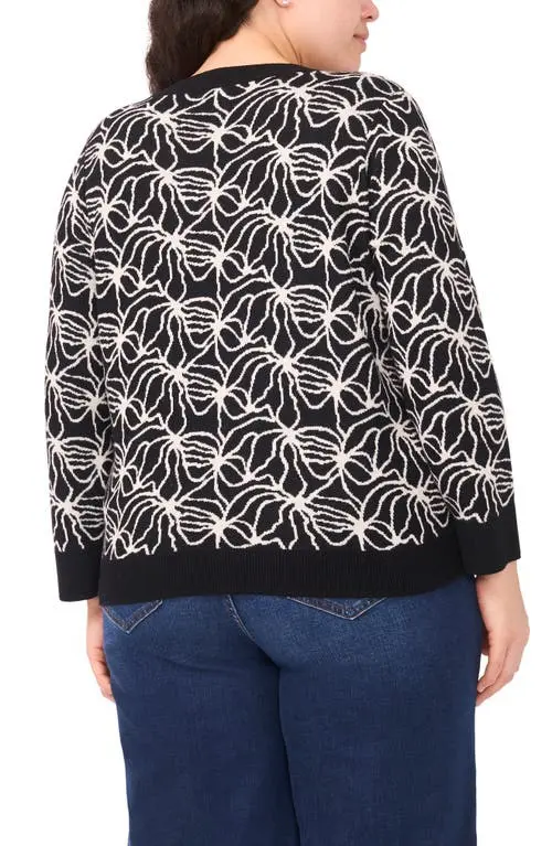 Halogen Jacquard Crewneck Sweater
