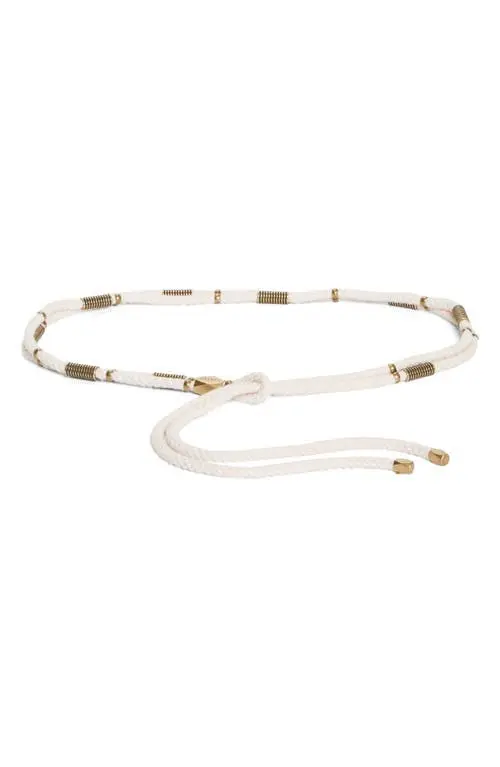 Isabel Marant Sayka Rope Belt - Ecru