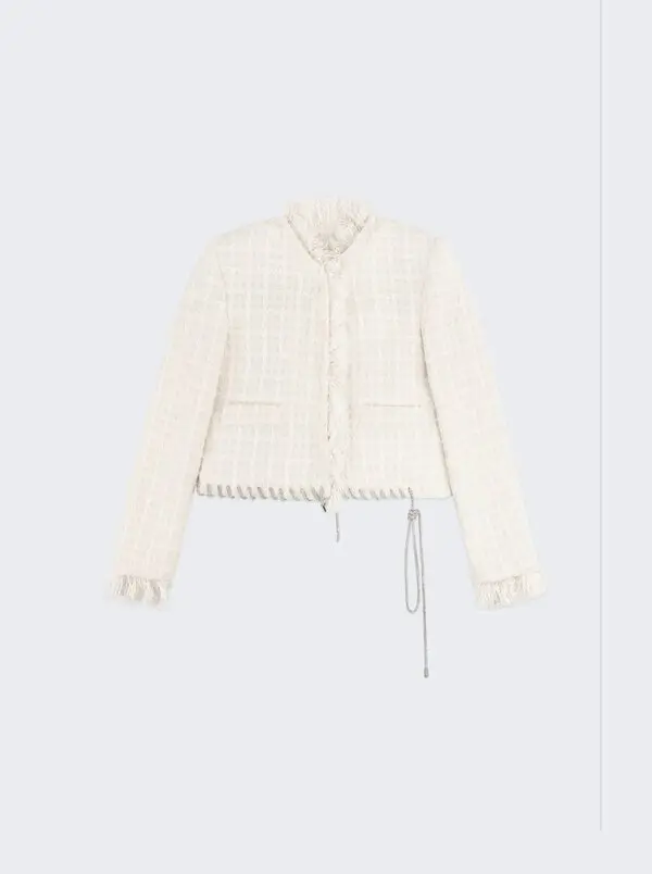 AREA Tweed Lady Jacket - White