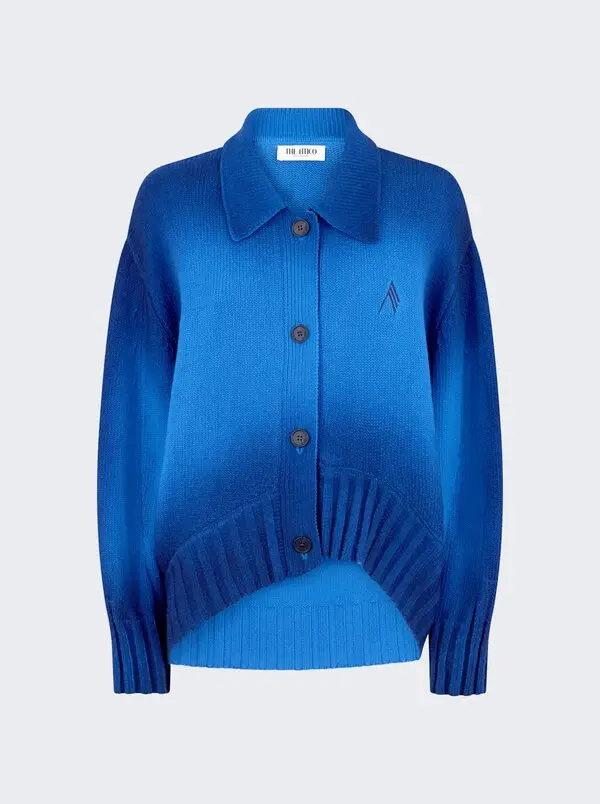Attico Sprayed Cardigan - Blue