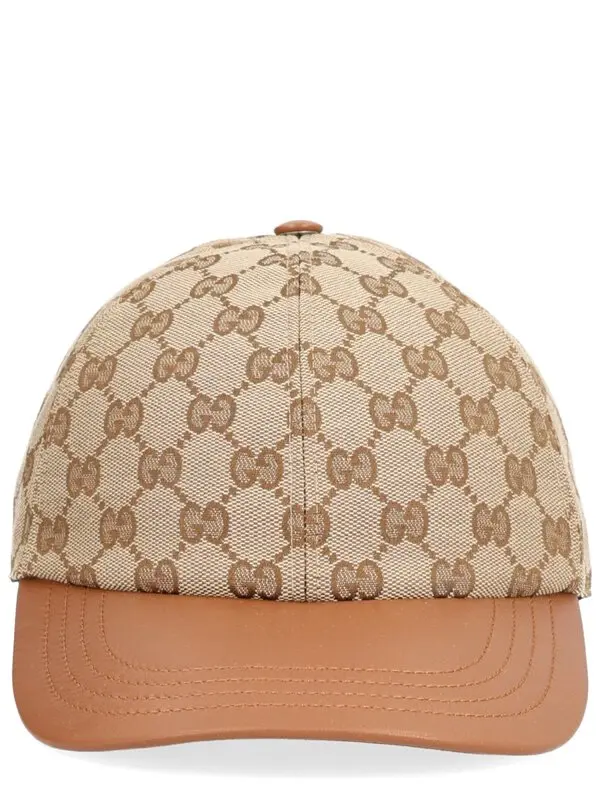 Gucci Gg Fabric Baseball Cap - Beige