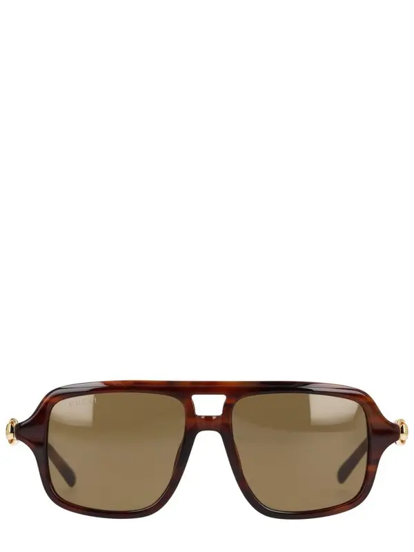 Gucci Navigator Sunglasses - Brown