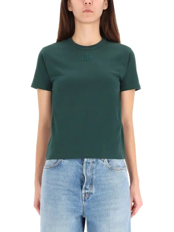 Gucci T-shirt With Logo Embroidery