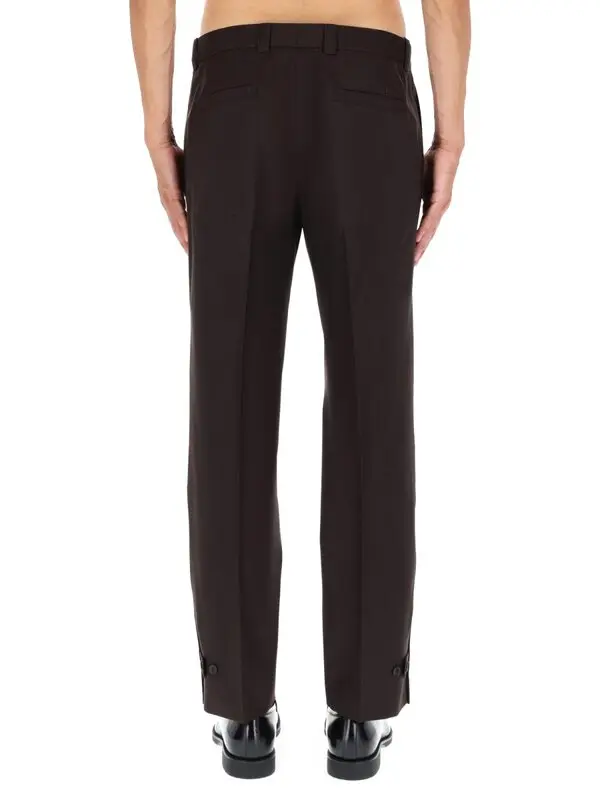 Gucci Wool Gabardine Trousers - Black
