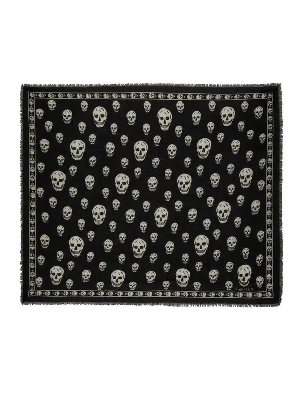 Alexander McQueen Alexander Mc Queen 'skull' Scarf - Black