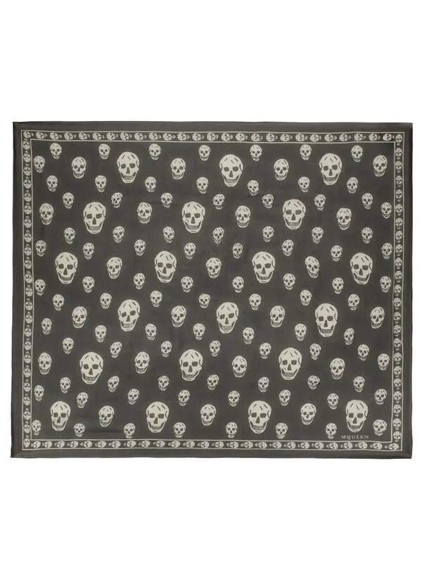 Alexander McQueen Alexander Mc Queen 'skull' Scarf - Black