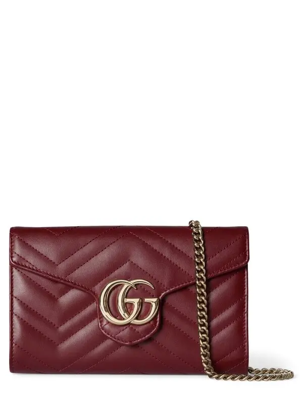Gucci Gg Marmont' Wallet - Bordeaux