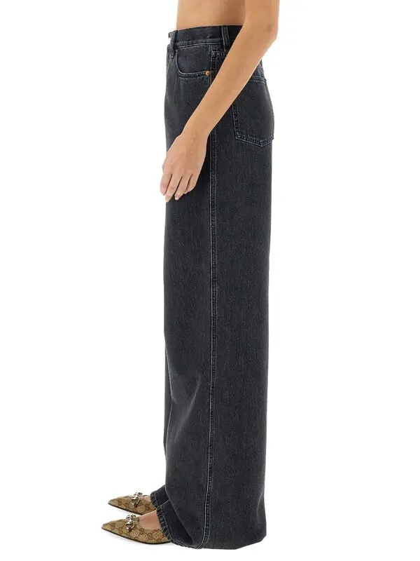 Gucci Wide Leg Denim Pants