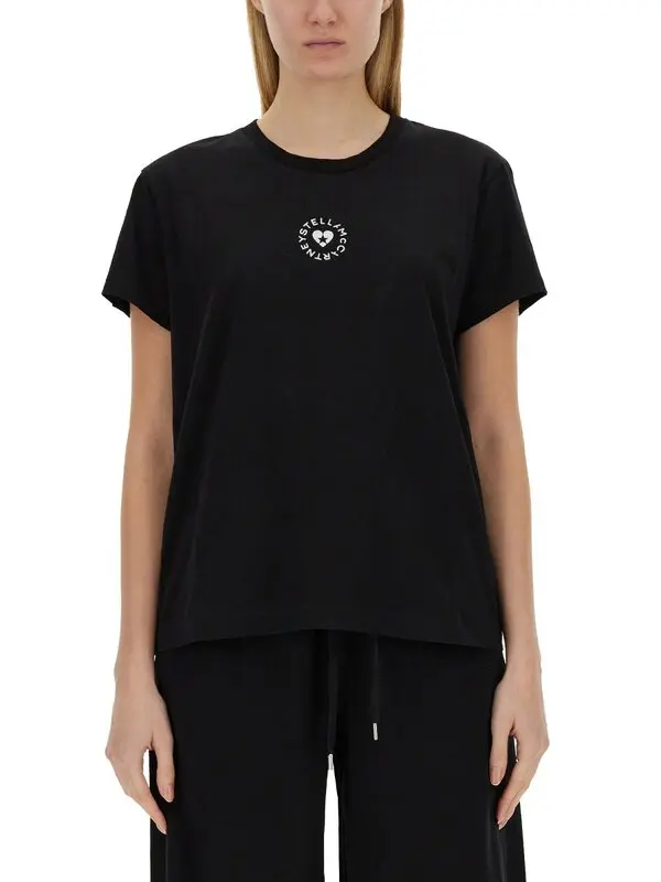 Stella McCartney Logo T-shirt - Black