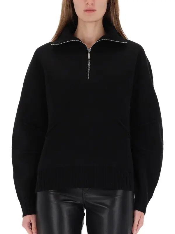 Helmut Lang Zippered 'apex' Jersey - Black