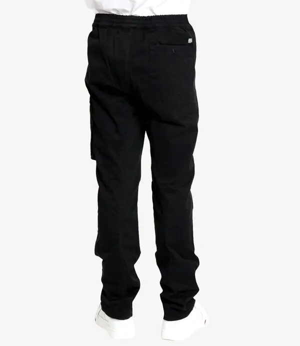 C.P. COMPANY Frosted Stretch Cotton Satin Trousers - Black