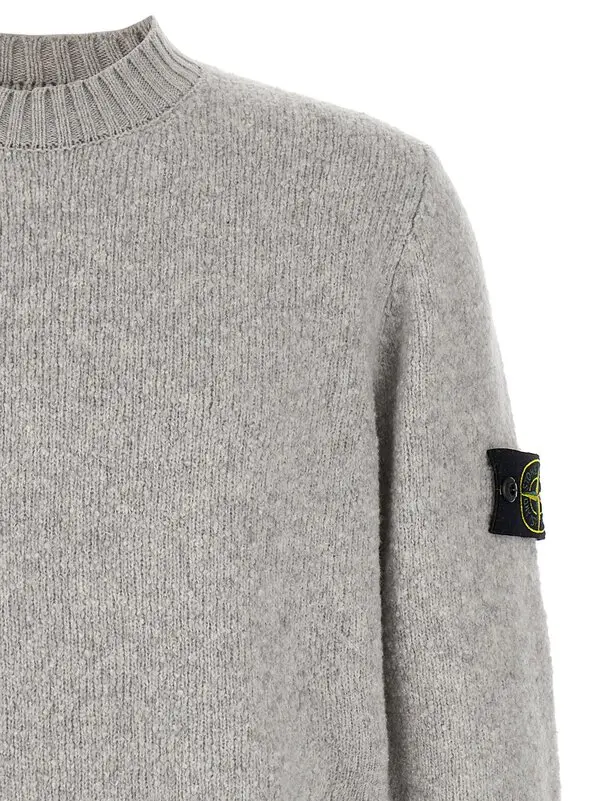 Stone Island Bouclé Wool Blend Sweater